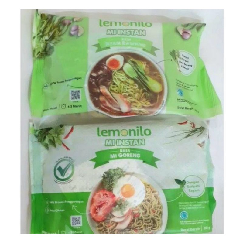 Jual Lemonilo Mie Instan Rasa Mie Goreng Dan Rasa Ayam Bawang | Shopee ...