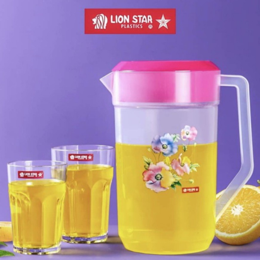 Jual LION STAR Teko Air 4,1 LITER Teko Air Plastik Teko Teh Kopi Eskan Transparan Bening ...