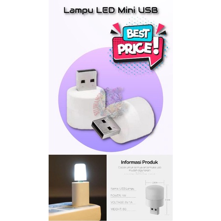 Jual Lampu LED Lampu Bohlam Mini Lampu USB | Shopee Indonesia