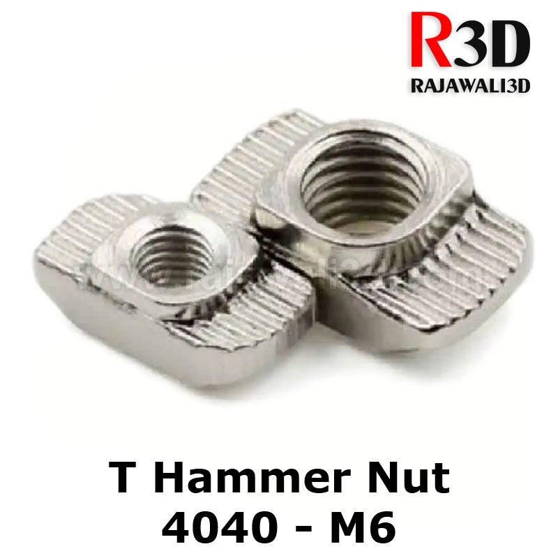 Jual T Nut M6 Tee Nut T Hammer Nut 40-M6 Drop In Aluminium Profile 4040 | Shopee Indonesia