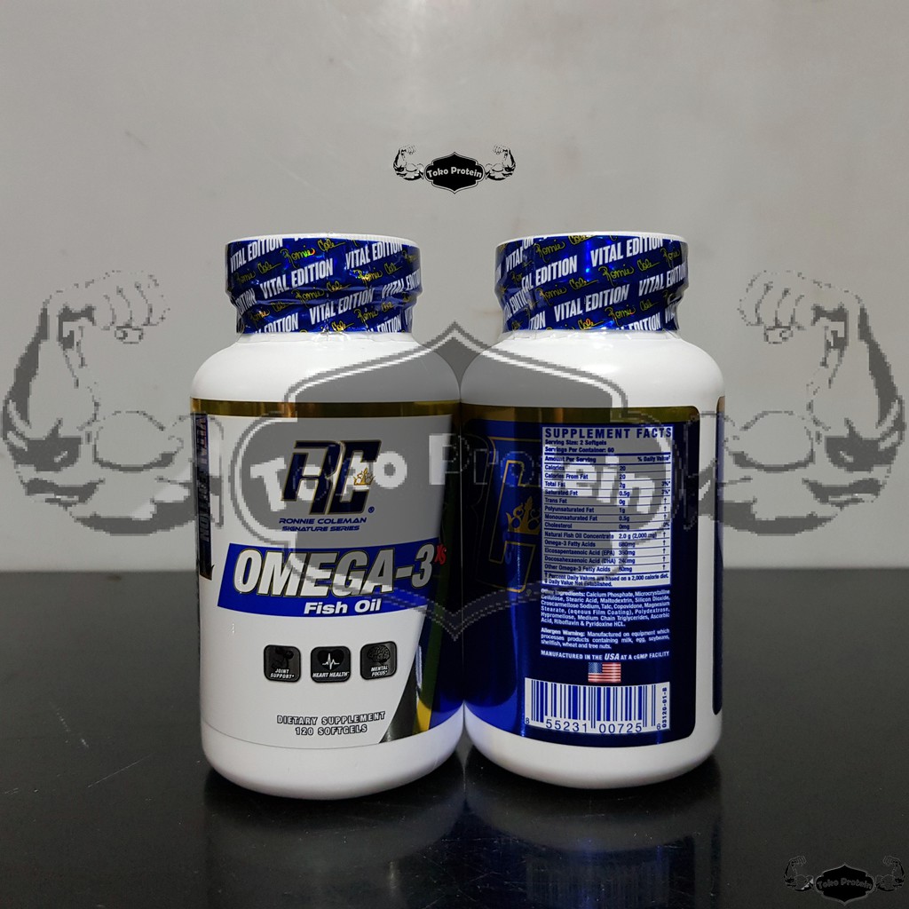 Jual RC Omega 3 XS 120 Softgels Fish Oil Ronnie Coleman RCCS | Shopee ...