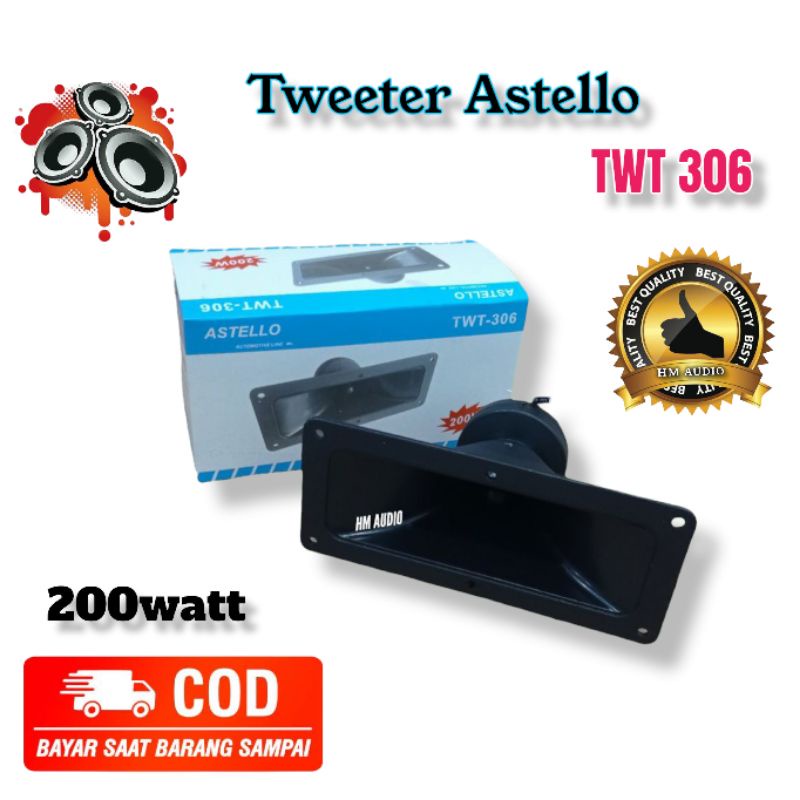 Jual Tweeter twiter ASTELLO 200W TWT 306 TWETER CORONG PIEZO | Shopee ...