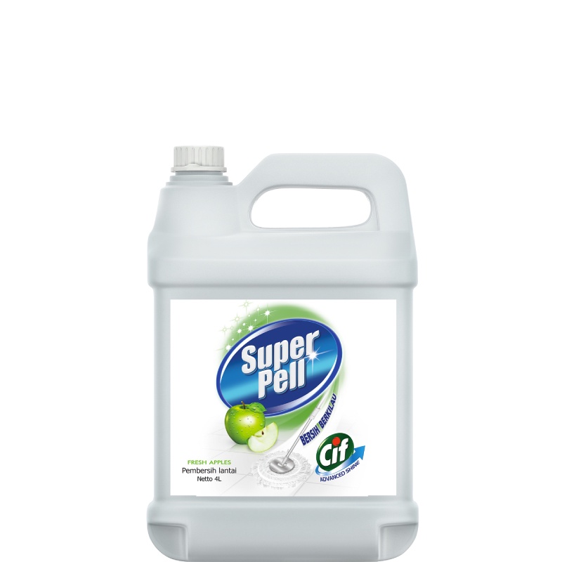 Jual Super Pell Green Apple Pembersih Lantai 4 L | Shopee Indonesia