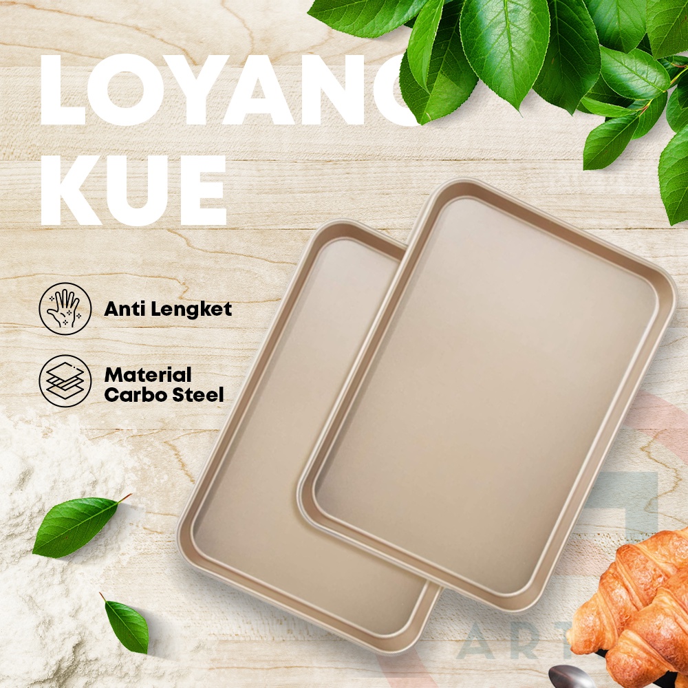 Jual Loyang Kue Kering Anti Lengket Alas Oven Roti Tray Baking Pan ...
