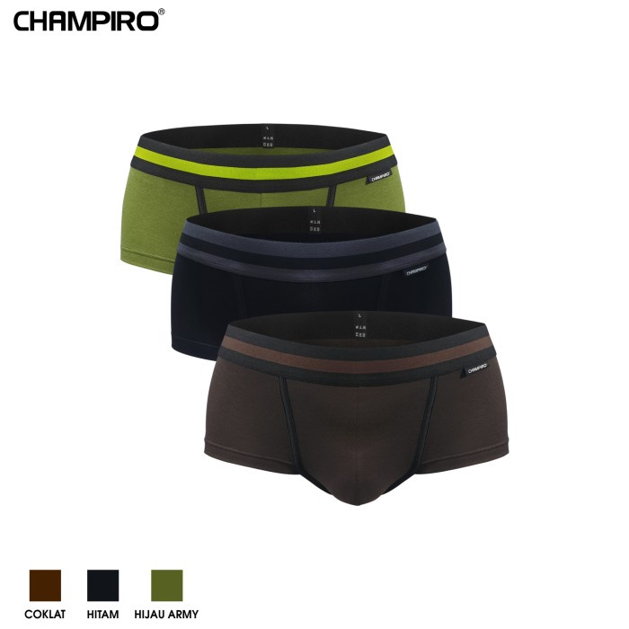 Jual BOXER- CHAMPIRO CELANA DALAM SEMI BOXER 1 PCS RADIANT - RANDOM, L ...