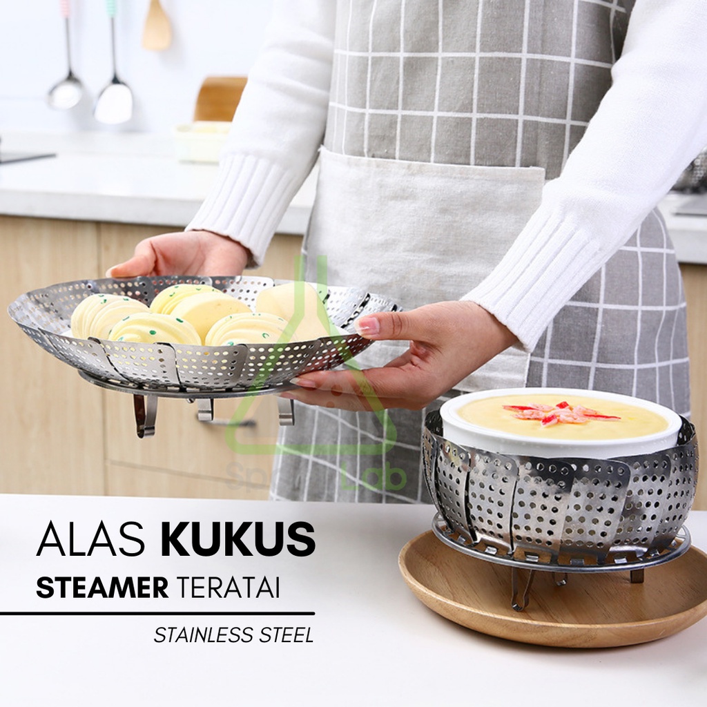 Jual Alas Kukus Lipat Wadah Steamer Teratai Alat Steam Stainless Steel ...