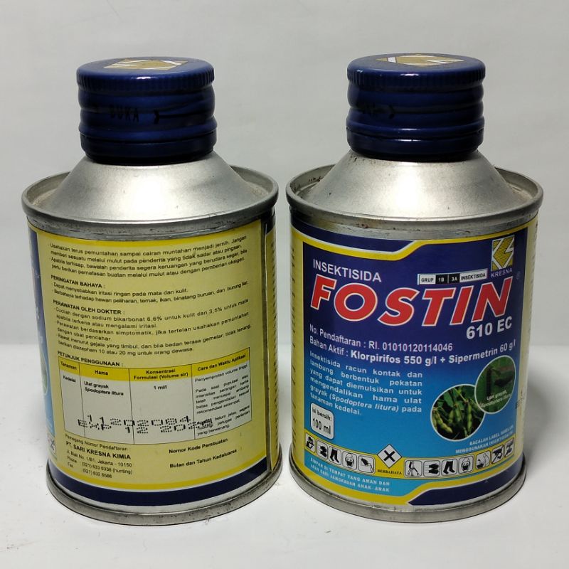 Jual Insektisida Fostin 610 EC 100ml Pembasmi Hama Kutu dan Ulat Grayak ...