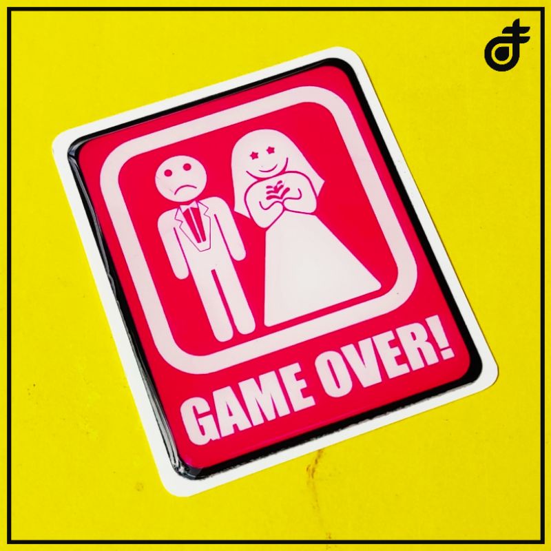Jual Sticker EMBLEM TIMBUL GAME OVER | Shopee Indonesia