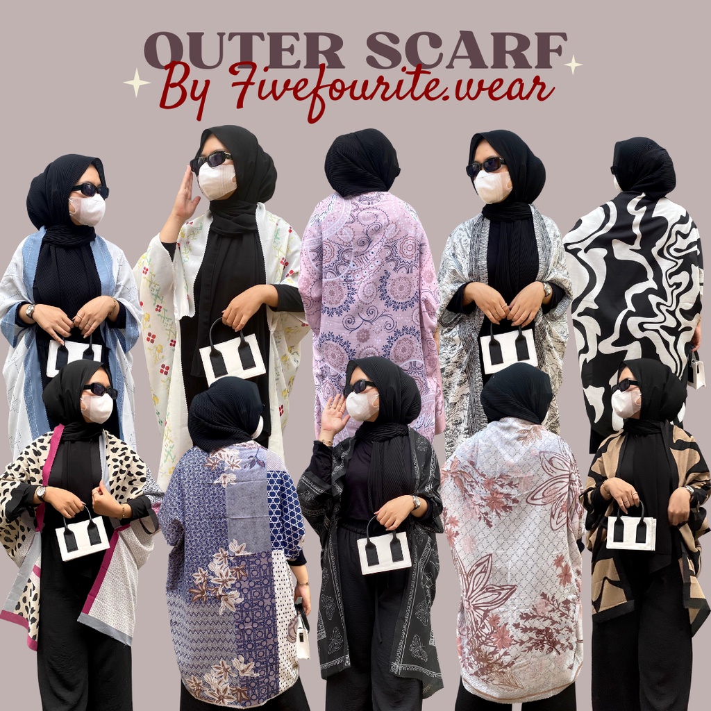 Jual OUTER SCARF MOTIF PREMIUM (READY STOCK) ~ By Fivefourite.wear ...