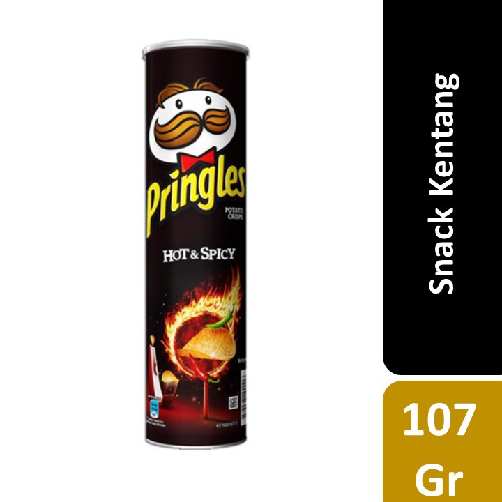 Jual Pringles Keripik Kentang Hot And Spicy 107 gr | Shopee Indonesia