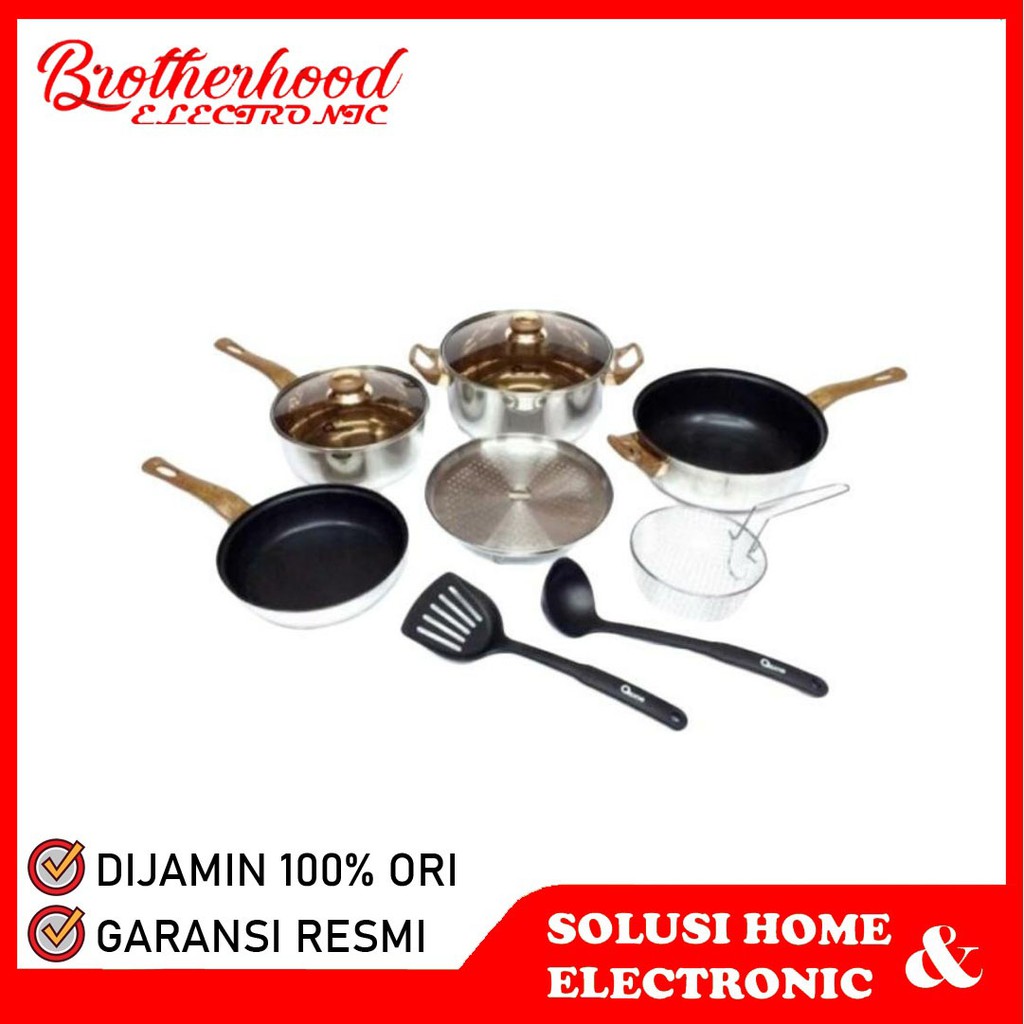 Jual (BISA COD) Oxone OX911 Set Panci Dapur Peralatan Memasak Basic Cookware Set (100% ORI ...