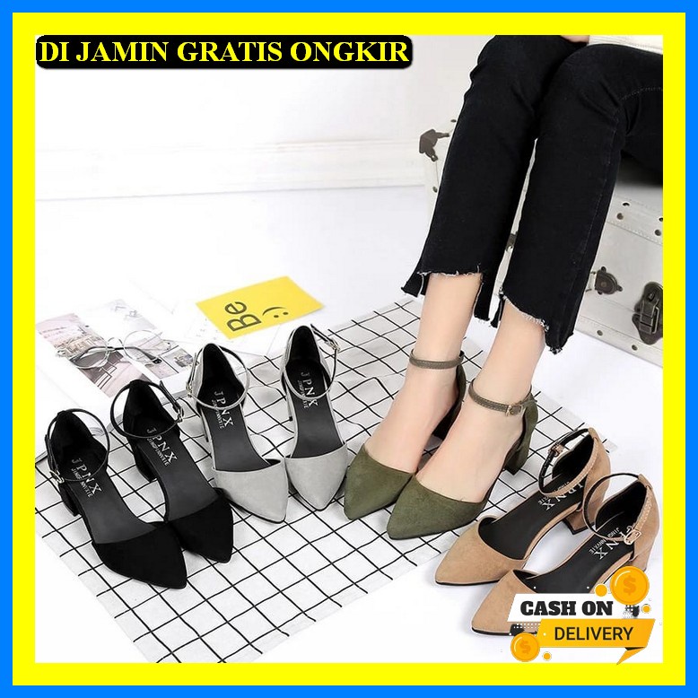 Jual Sepatu Pesta Wanita High Heels Sepatu Kerja Kantor Hils Wanita ...