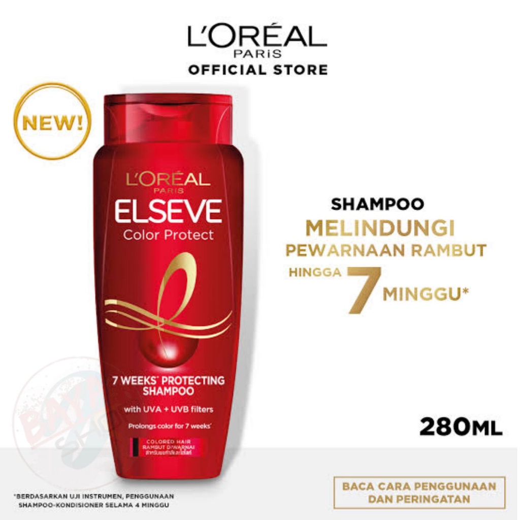 Jual STAR Loreal / L'oreal Elseve Color Protect Shampoo 280 Ml | (MERAH ...