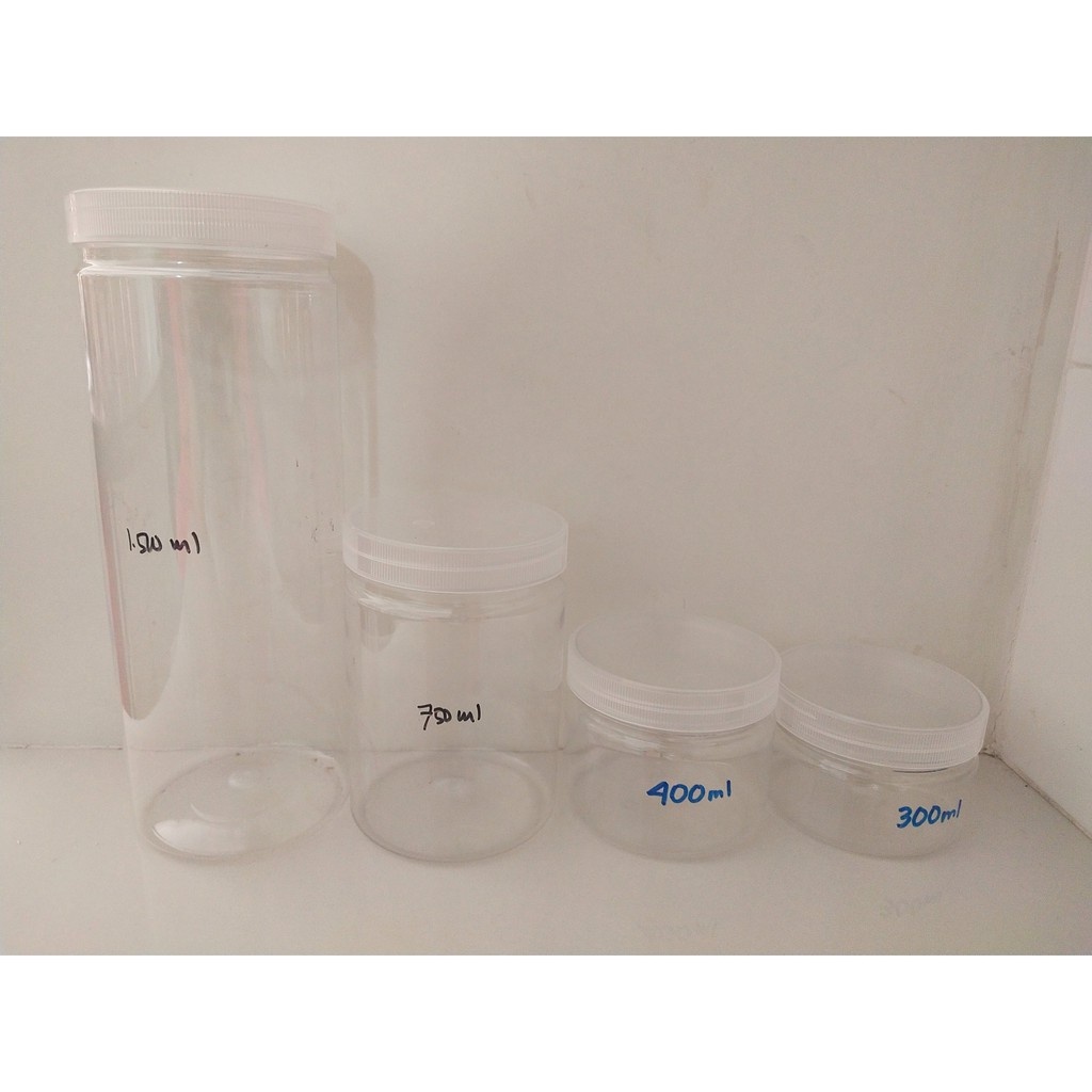 Jual JAR PLASTIK / JAR CYLINDER ANEKA UKURAN 300ML - 400ML - 600ML ...