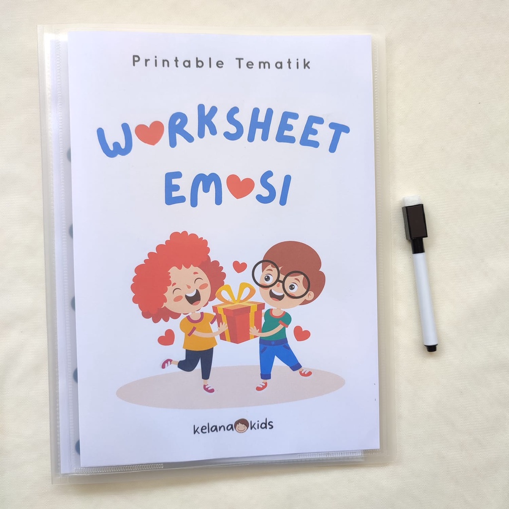 Jual Worksheet Tematik Emosi - 18 Lembar Kerja Anak Tema Emosi Buku ...