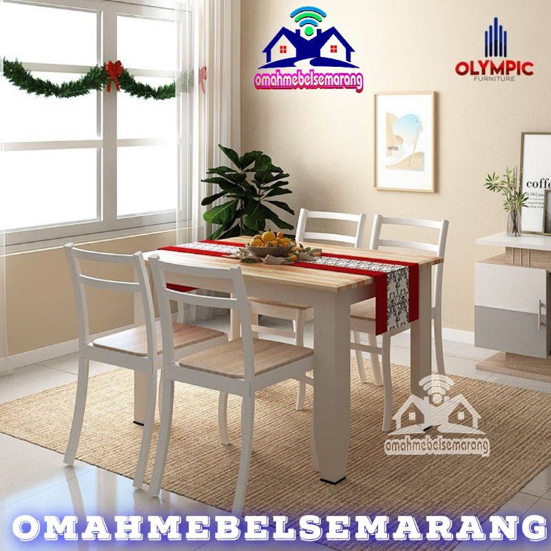 Jual Set Meja Makan OLYMPIC DTM ALMA Dining Set minimalis modern ...