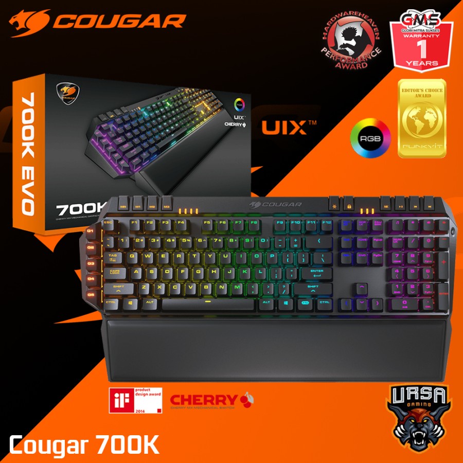 Jual Keyboard Cougar 700K EVO RGB | CherryMX Red Switch | Keyboard ...