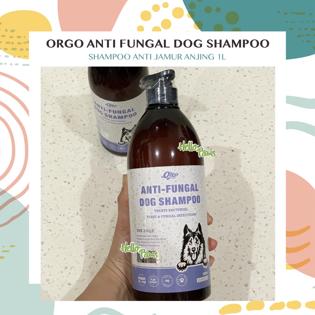 Jual Orgo Anti Fungal Dog Shampoo 1 Liter - Shampoo Anti Jamur Anjing ...