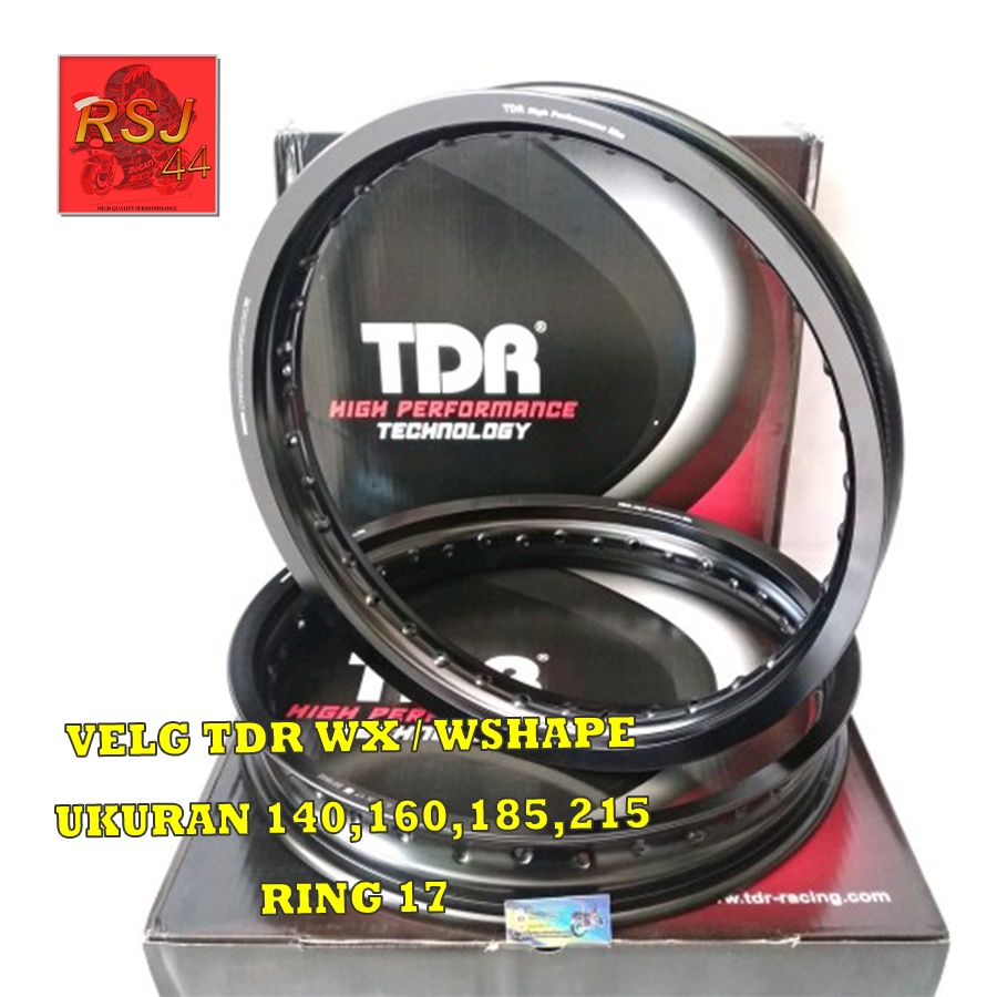 Jual Velg tdr ring 17 ukuran 140,160,185, 215 ring 17 warna black ...