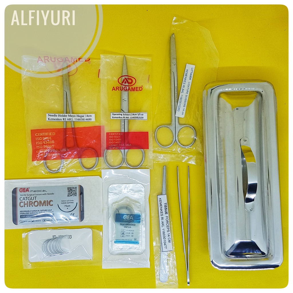 Jual HECTING SET / set rawat luka / ALAT JAHIT LUKA | Shopee Indonesia