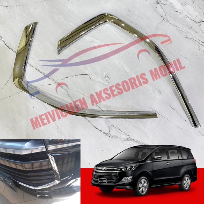 Jual list lis grill radiator bumper depan bawah kiri kanan innova ...