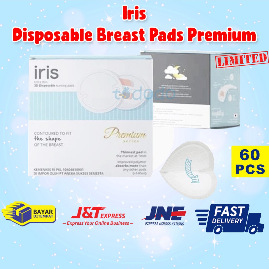 Jual Alas Penyerap ASI Iris Disposable Breast Pads Premium | Shopee ...
