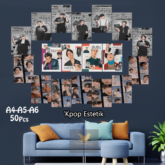 Jual Poster Dinding Kamar Aesthetic 230gsm Motif Kpop Estetik 50 Pcs ...