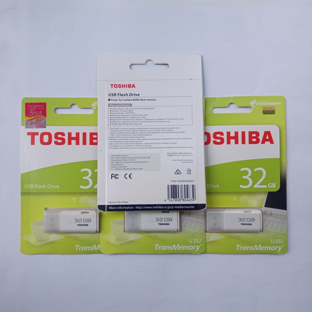 Jual USB Flashdisk Toshiba 32 GB Asli Original | Shopee Indonesia
