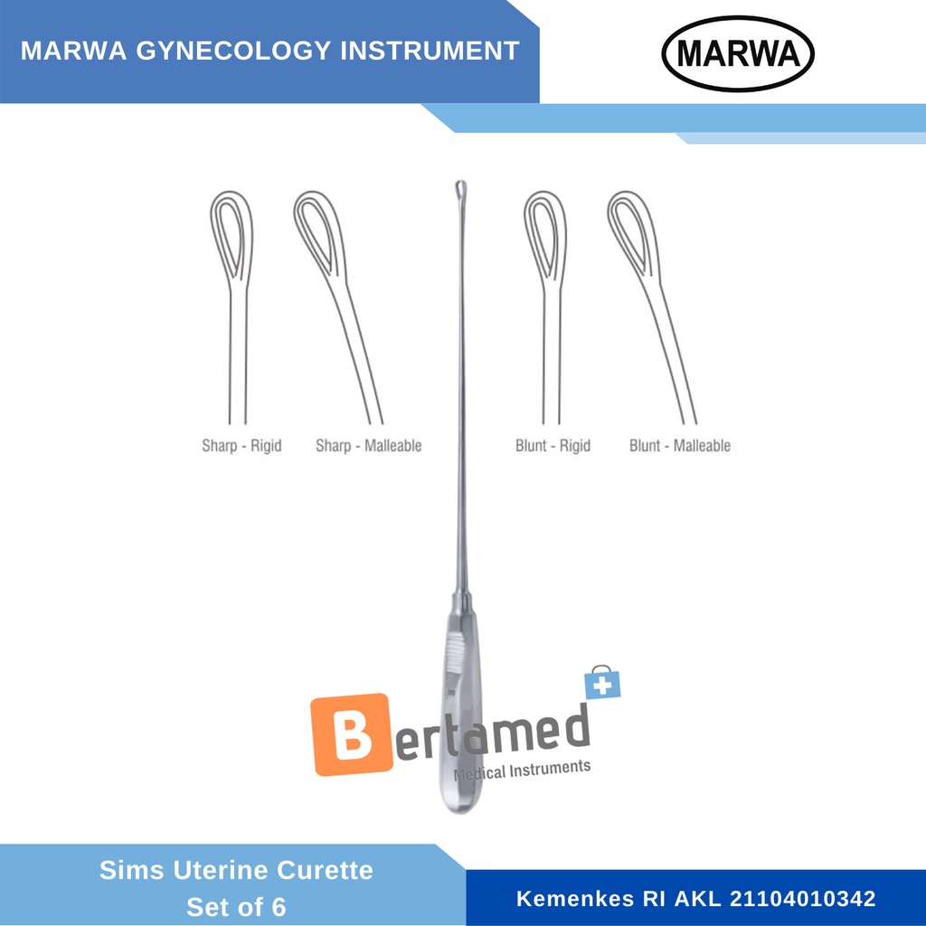 Jual Sims Uterine Curette Set of 6 / Sendok Kuret | Shopee Indonesia