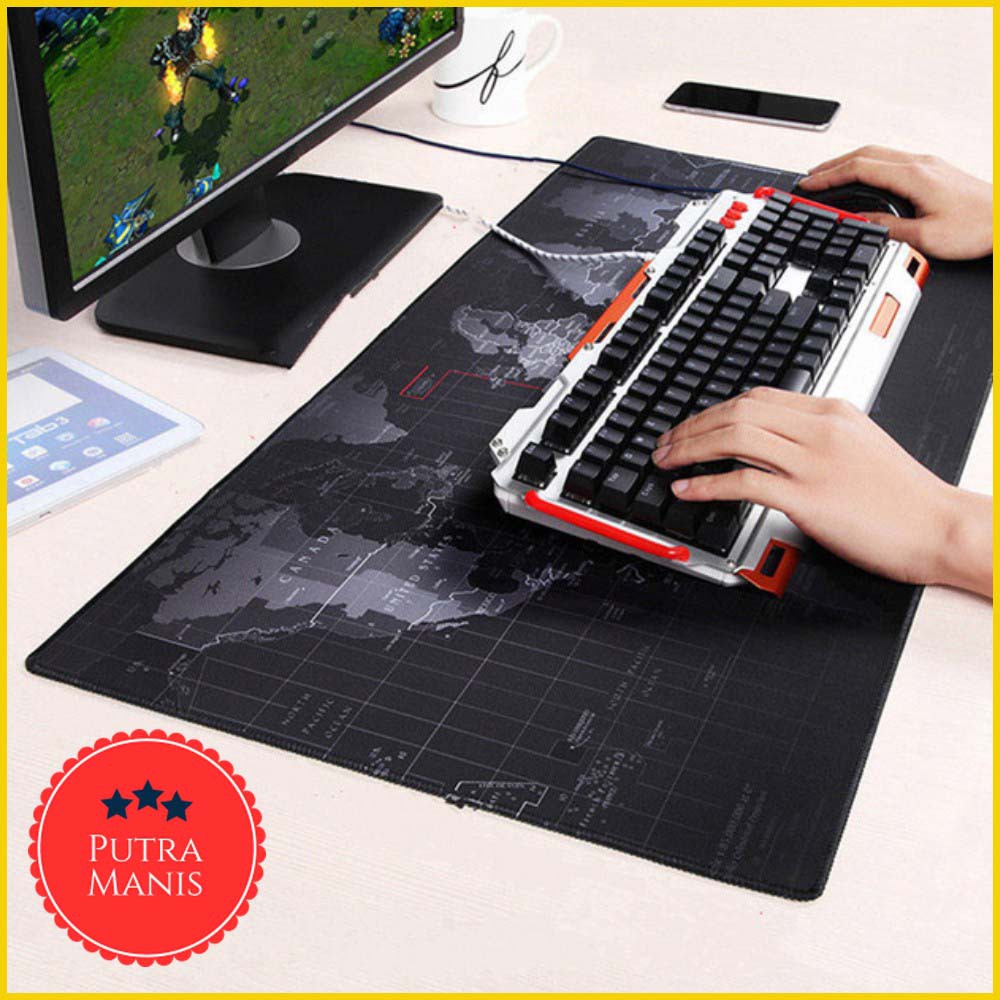 Jual Taplak Meja Tatakan Mouse Pad Mousepad jumbo Raksasa Matras Peta ...