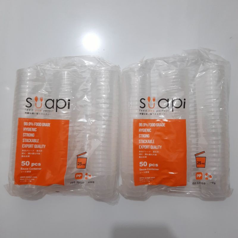 Jual [50pcs] Sauce Cup 25ml Merek Suapi | Shopee Indonesia