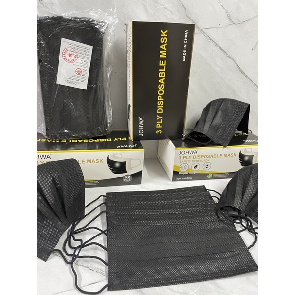 Jual Masker hitam 3ply /Masker hitam isi 50 pcs/Maser hitam Kemenkes ... Jual Masker hitam 3ply /Masker hitam isi 50 pcs/Maser hitam Kemenkes ...