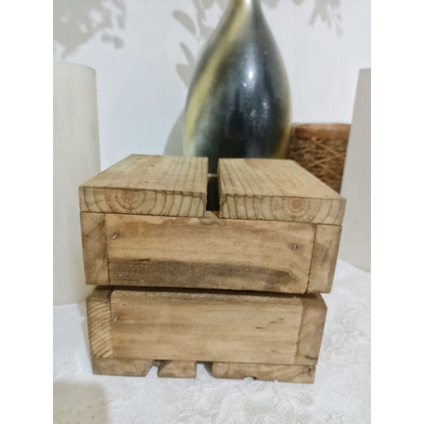 Jual KOTAK KAYU MEDIUM / KOTAK KAYU RUSTIC / CAKE STAND / PHOTO ...