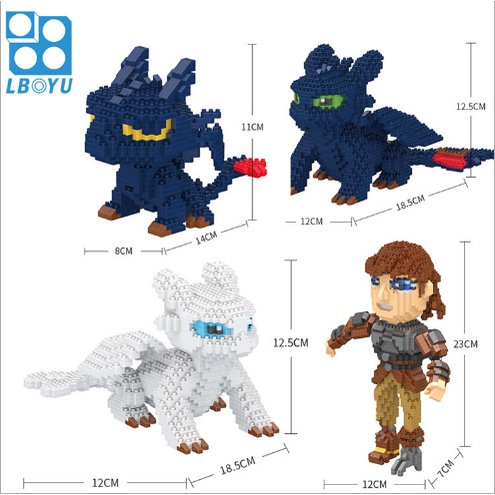 Jual How To Train Your Dragon Mainan Balok Bricks Nano Block | Shopee ...