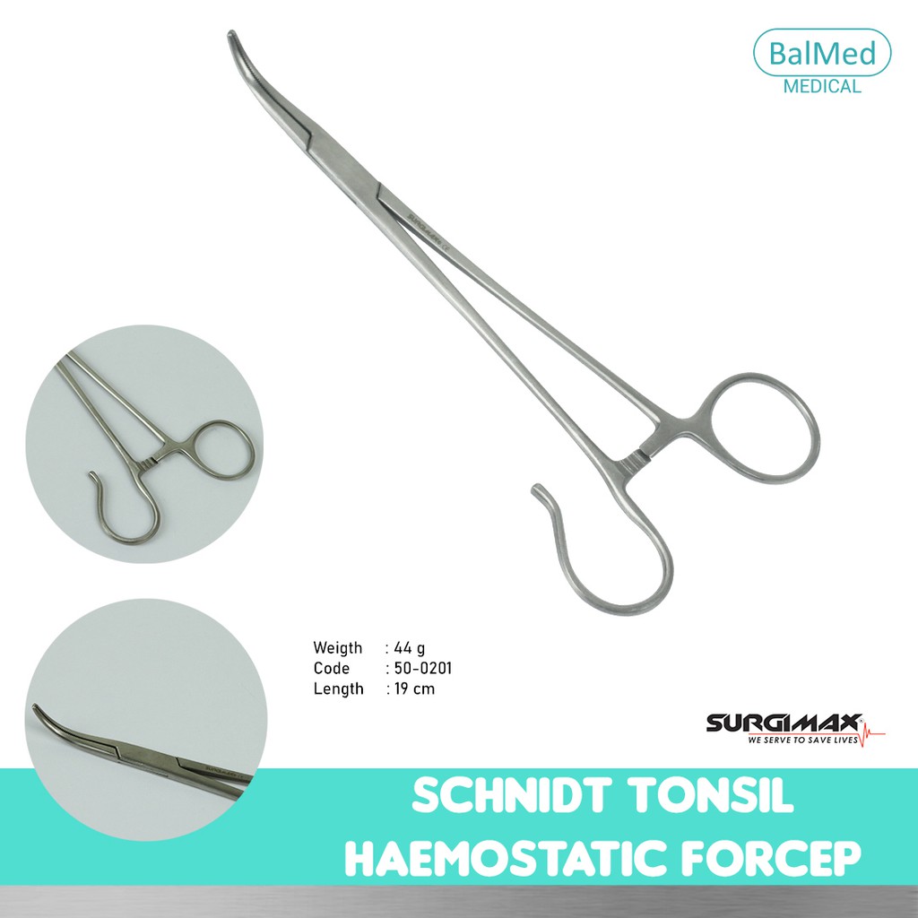 Jual Surgimax Schnidt Tonsil Haemostatic Forcep | Shopee Indonesia