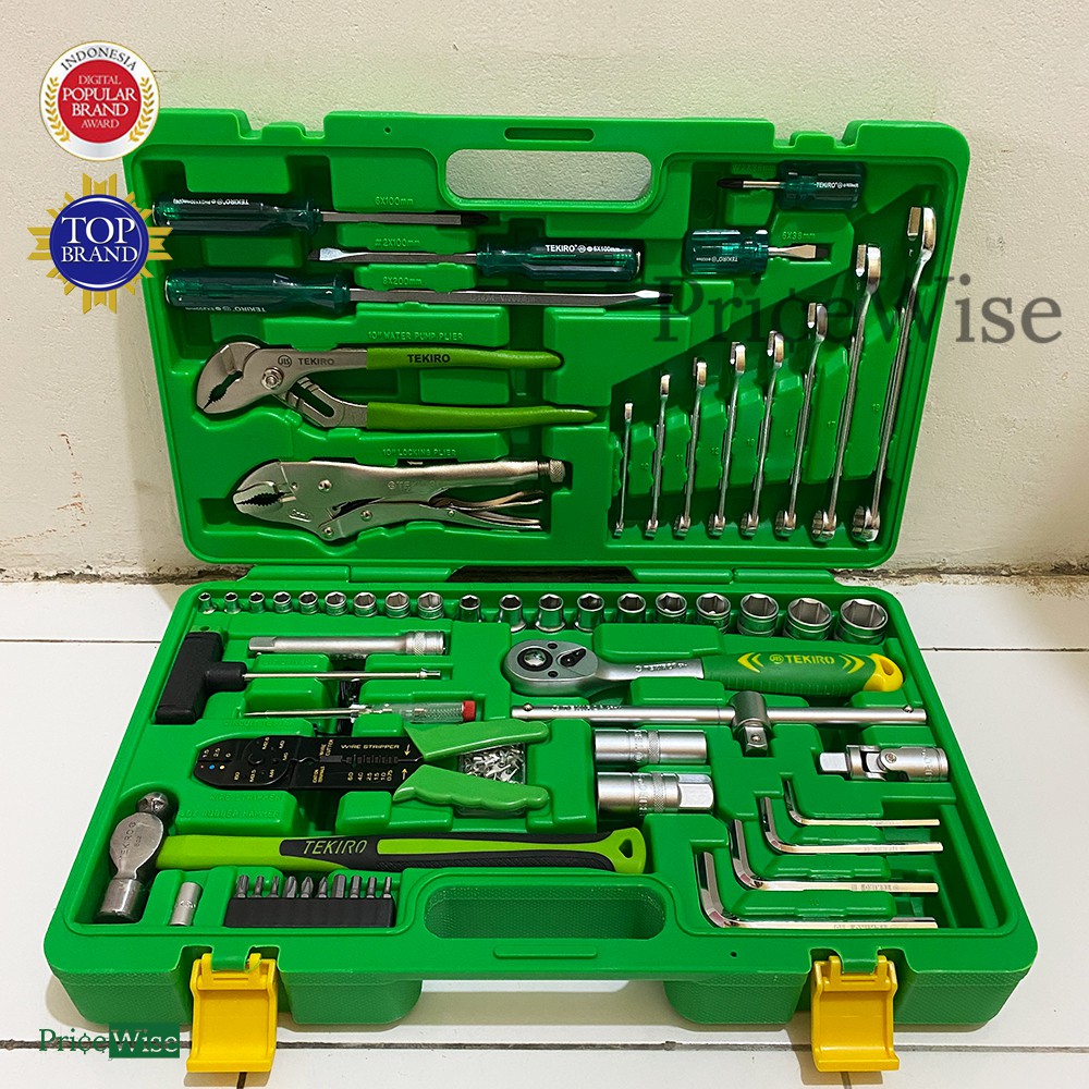Jual Mechanic Tools 100 pcs Tekiro Box Plastik Mekanik Tools 100pcs Box ...