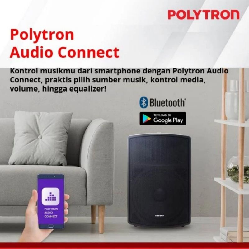 Jual POLYTRON SPEAKER PORTABLE MEETING TROLEY PAS PRO 12F3 BLUETOOTH ...