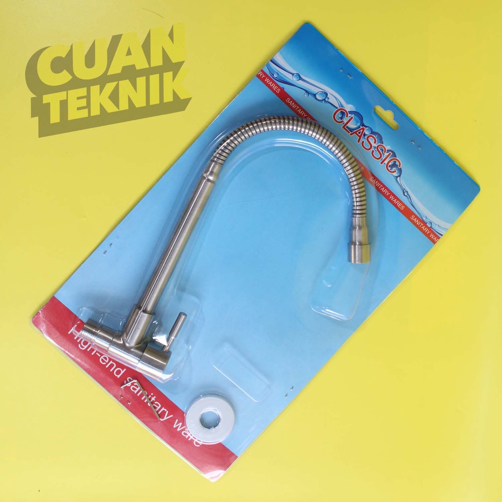 Jual CLASSIC Kran Air Angsa Fleksibel Stainless 304 - Kran Dapur SUS304 ...