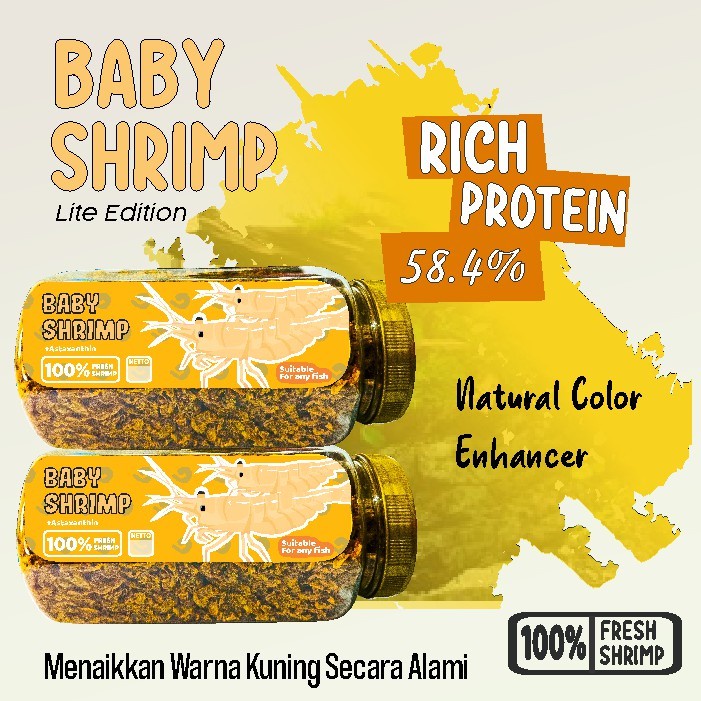 Jual Makanan Pelet Naikan Corak Kuning Cupang Guppy Channa Baby Shrimp ...