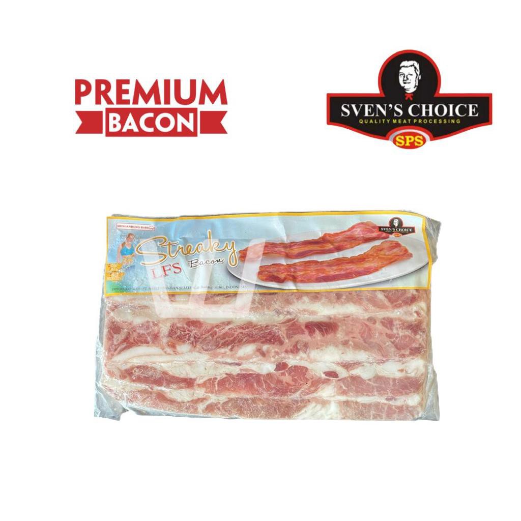 Jual Daging Bacon Low Fat Salt LFS Sven's Choice 250g Sven | Shopee ...