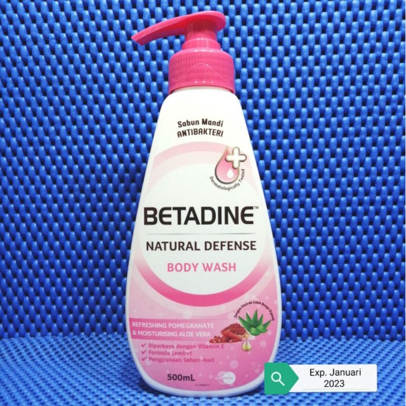 Jual betadine botol pump 500ml natural defense honey dan aloe vera ...