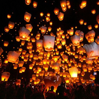 Jual Lampion Terbang Sky Lantern Lentera New Year Tahun Baru Ultah ...