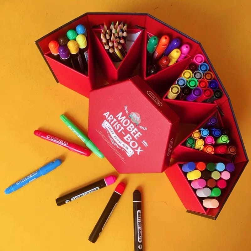 Jual Mobee Great Artist Box Coloring Kit Shopee Indonesia
