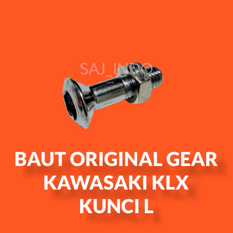 Jual Baut Gear Kawasaki KLX Original crom | Shopee Indonesia