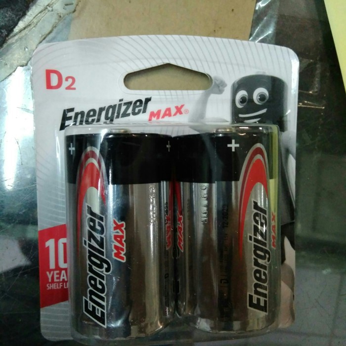 Jual Baterai battery Alkaline Energizer Max ukuran size D 2 Pcs ...