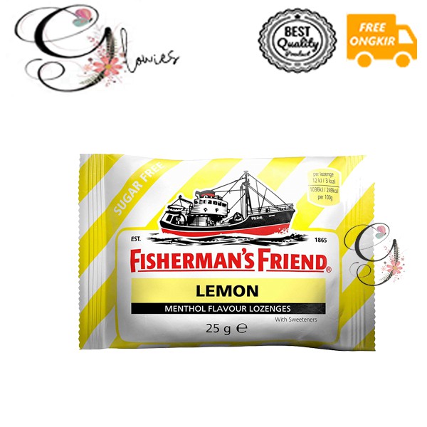 Jual Permen FISHERMAN'S FRIEND rasa Lemon 25g | Shopee Indonesia