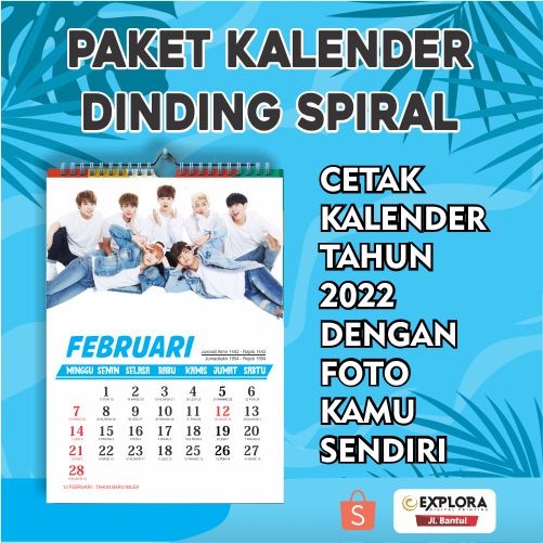 Jual (PART 1) PAKET KALENDER DINDING 2025 SPIRAL KAWAT HANGER | Shopee ...