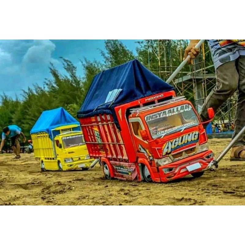 Jual MOBIL OLENG MINIATUR TRUK OLENG KAYU PERMATA AGUNG FULL VARIASI ...