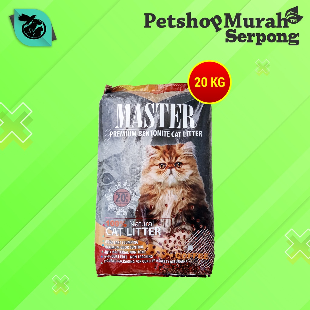 Jual [GOSEND] Pasir Kucing MASTER 20kg cat sand litter clumping gumpal ...