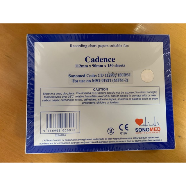 Jual Kertas ekg / kertas ctg cadence / ctg edan / 112mm x 90mm x 150 ...